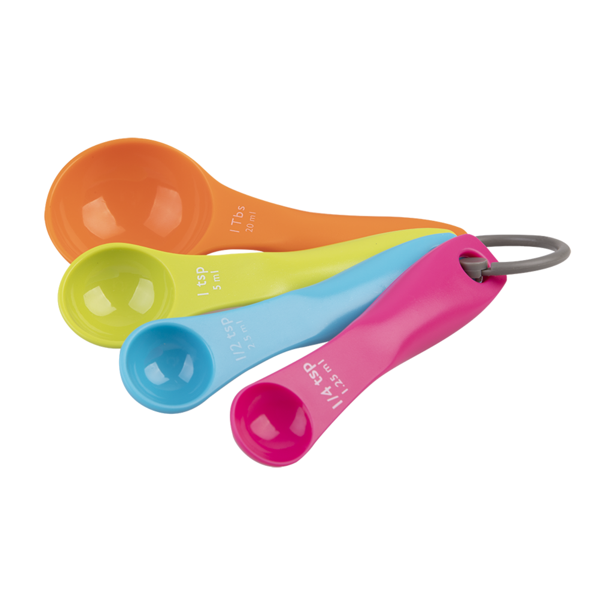 Appetito Measuring Spoons - Set of 4 - Multi-Coloured