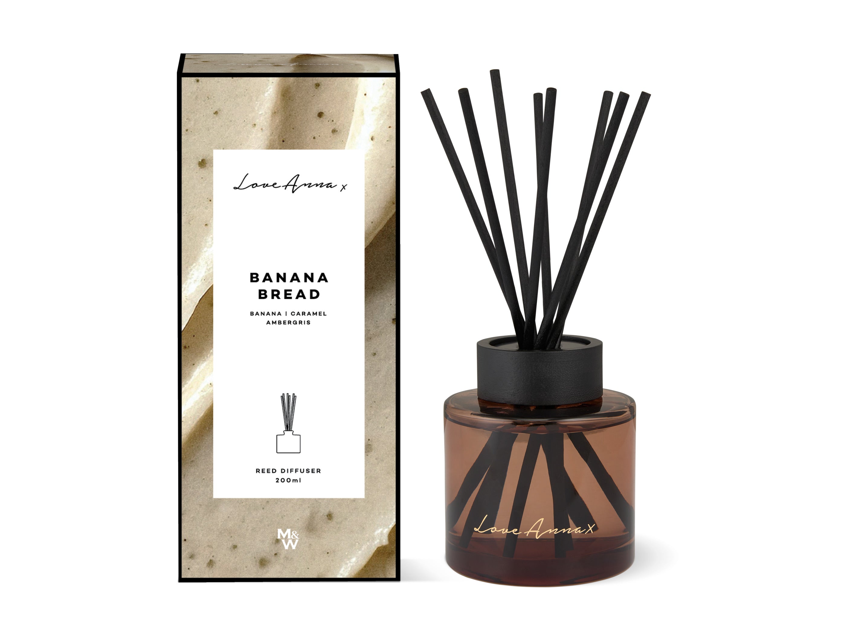 Love Anna x Botanika Kitchen Delights Diffuser 200ml - Banana Bread