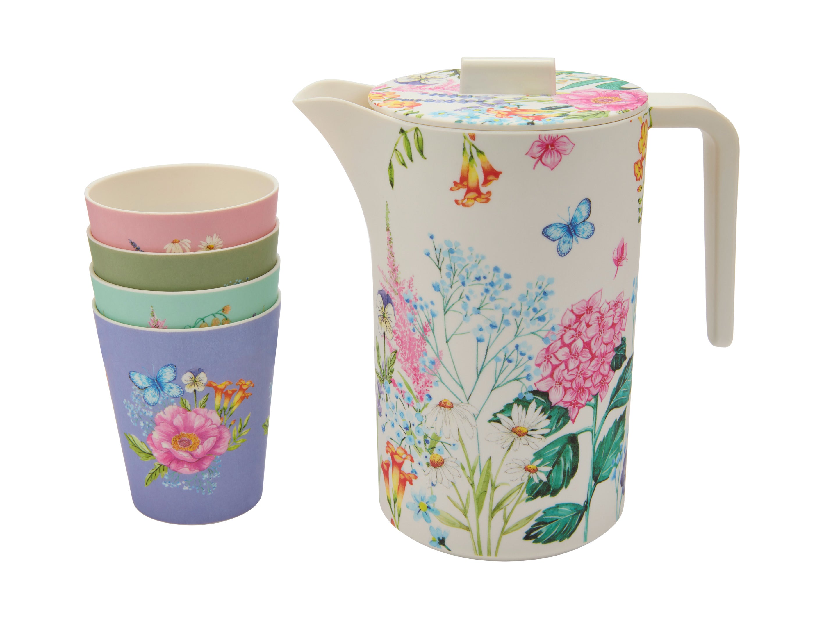 Maxwell & Williams Botanica Melamine 5pc Jug And Tumbler Set - Gift Bo