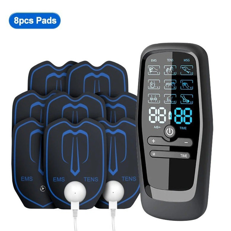 Dual Output EMS/TENS Massage Device with 9 Modes and Type-C Charging,